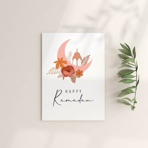 Printable Ramadan Mubarak Cards, Islamic Greeting Cards Digital ...