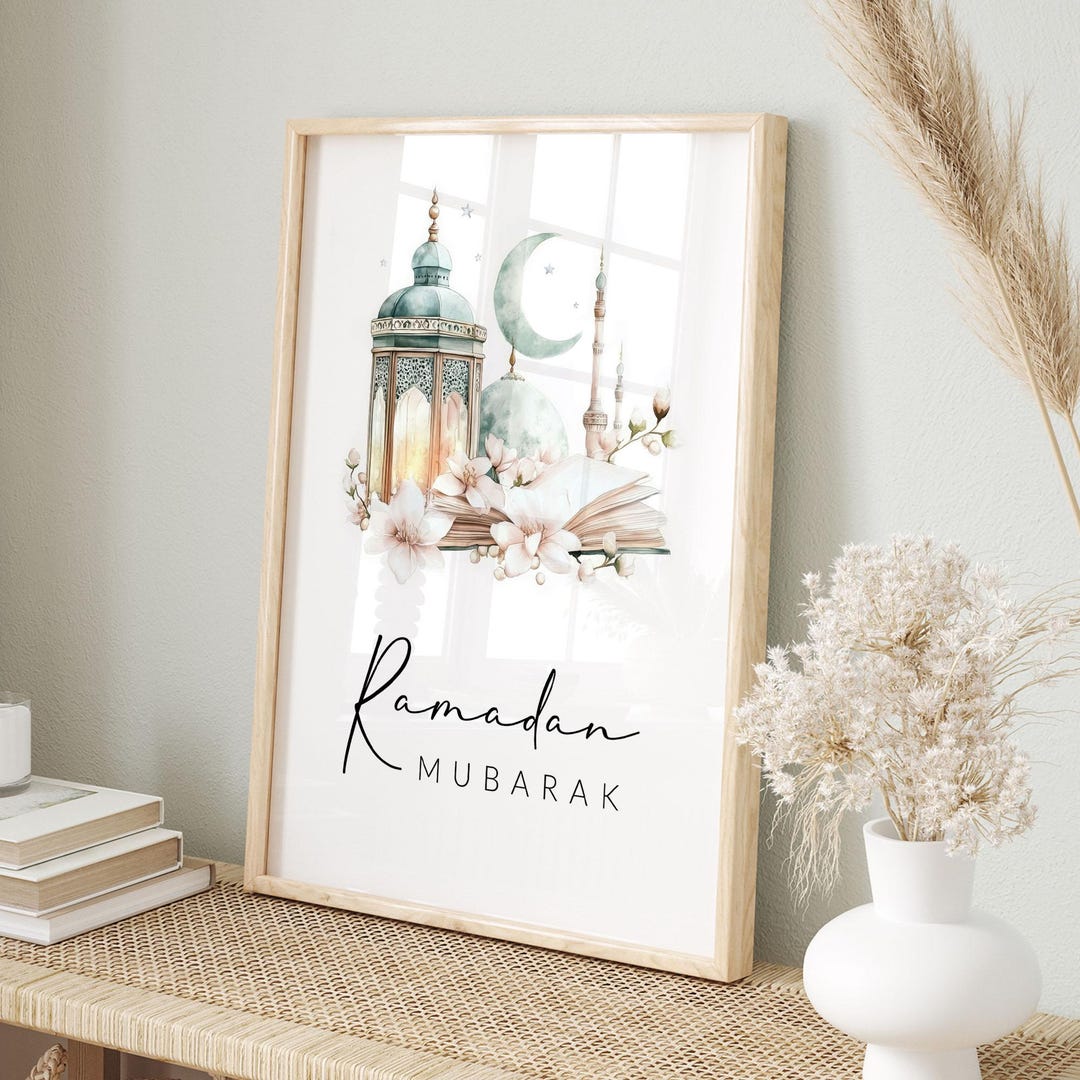 Ramadan Mubarak Islamic Wall Art Digital Download, Printable Ramadan ...