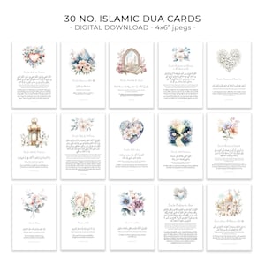 Islamic Art Dua Cards Digital Download, Ramadan Eid Gift, Printable ...