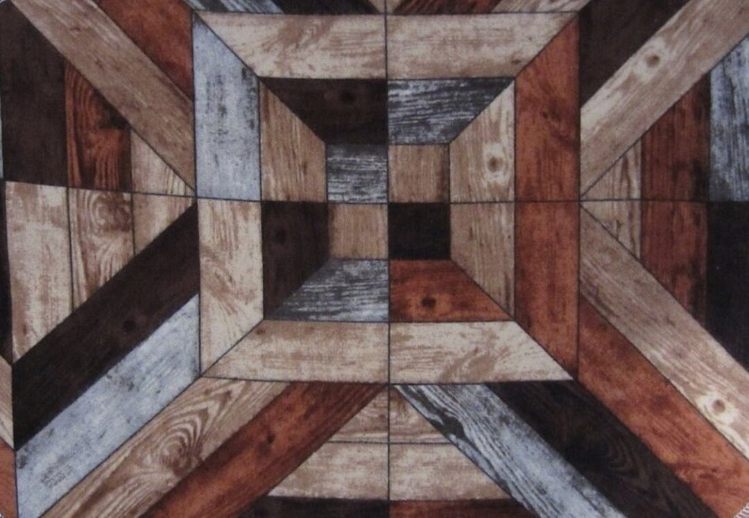 Flannel Farm House Barn Wood Design 100% Brushed Cotton Flannel Fabric ...