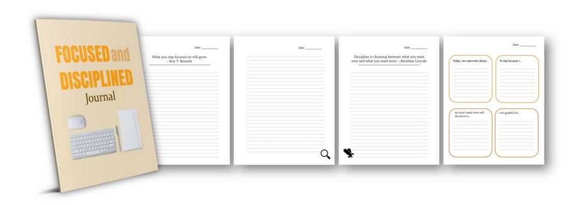 Developing Focus & Discipline, Planner/organiser - Etsy