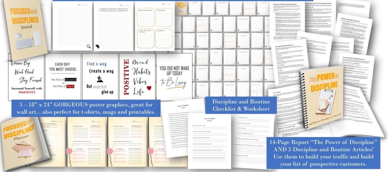 Developing Focus & Discipline, Planner/organiser - Etsy