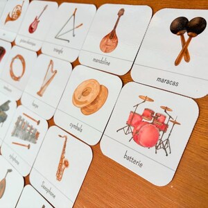 Musical Instruments, Montessori-inspired Nomenclature Card - Etsy