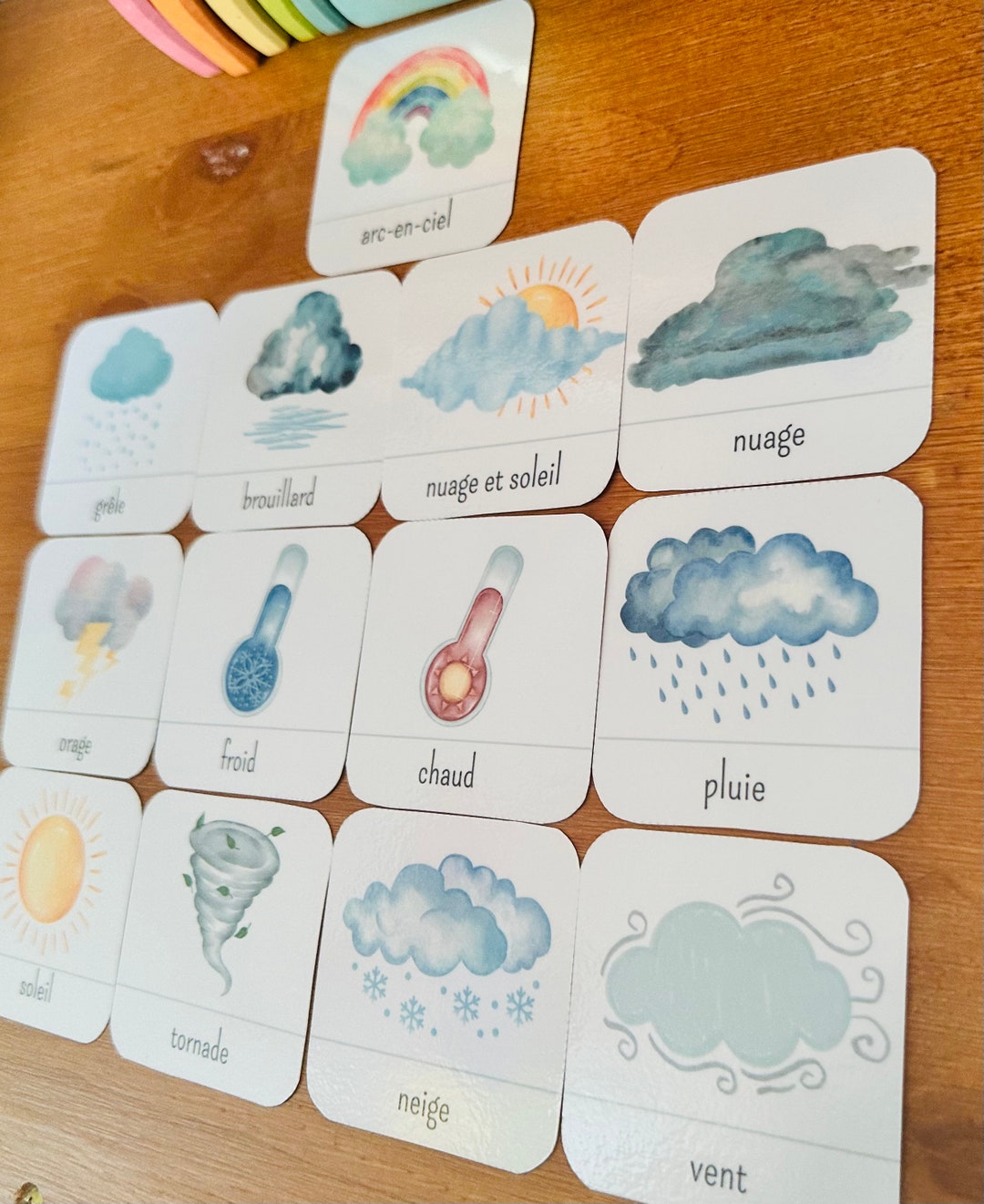 Montessori Inspired Weather Schedule Cards - Etsy