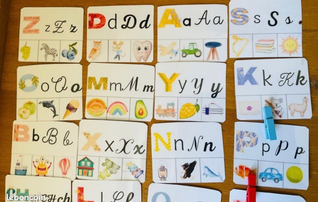 Nomenclature Cards/nursery Learning/linguistics/phonology Clip Game ...