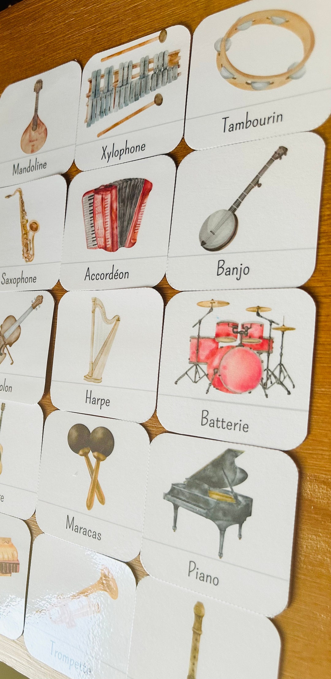 Musical Instruments, Montessori-inspired Nomenclature Card - Etsy