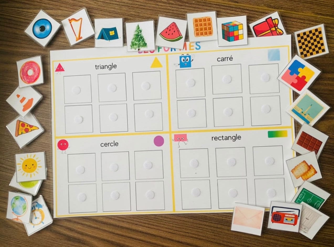 Printable Shape Sorting Game – PDF Educational Sheet – Montessori ...
