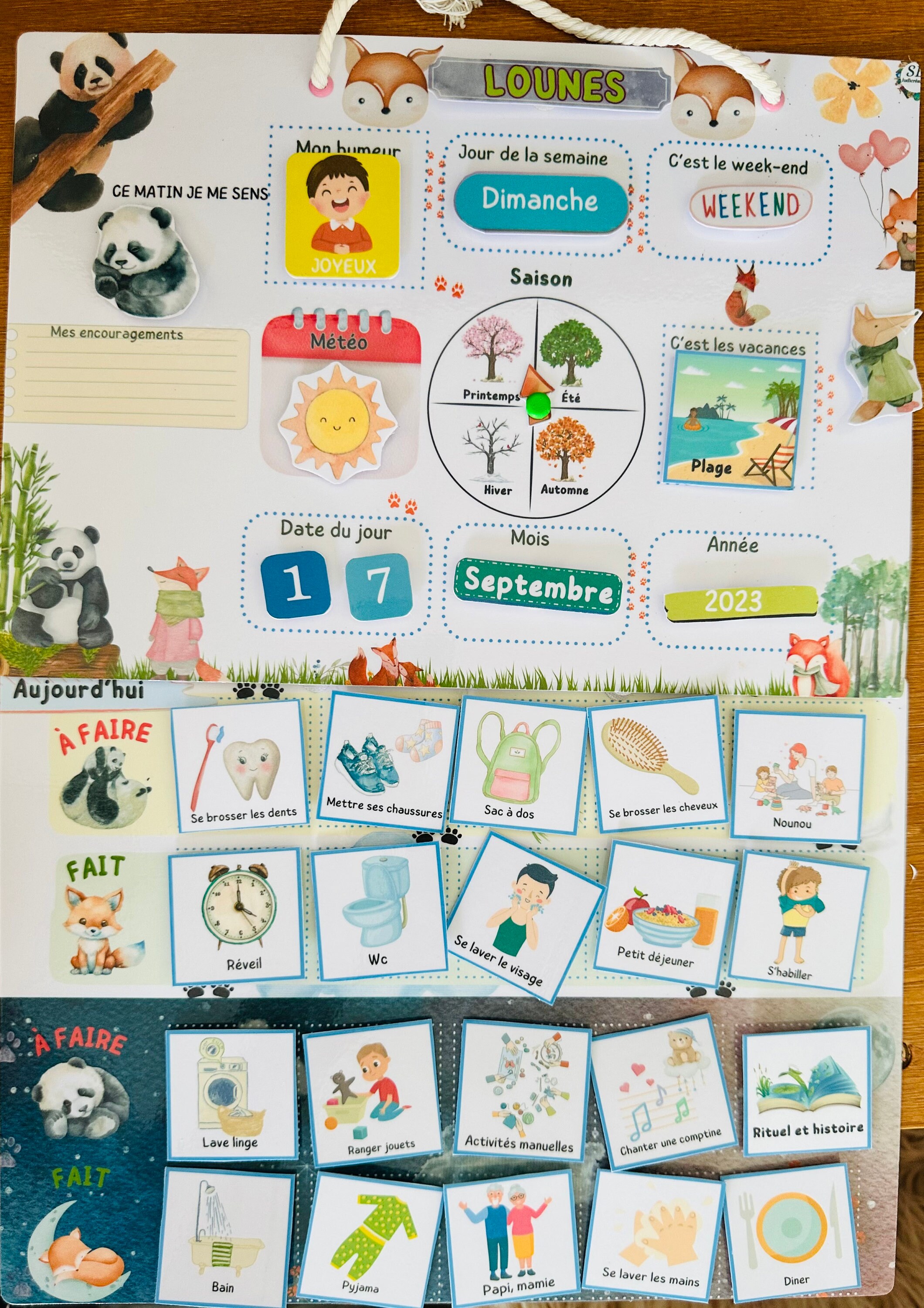 140 Magnets/ Two Magnetic or Laminated Routine Boards/ Customizable ...