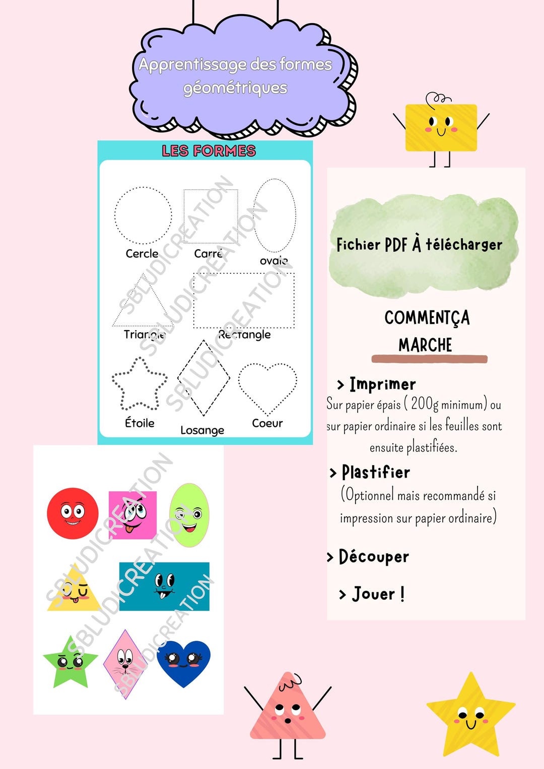 Printable PDF Educational Sheet – Learning Geometric Shapes – Circle ...
