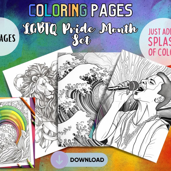 Gay Coloring Pages for Adults - Etsy