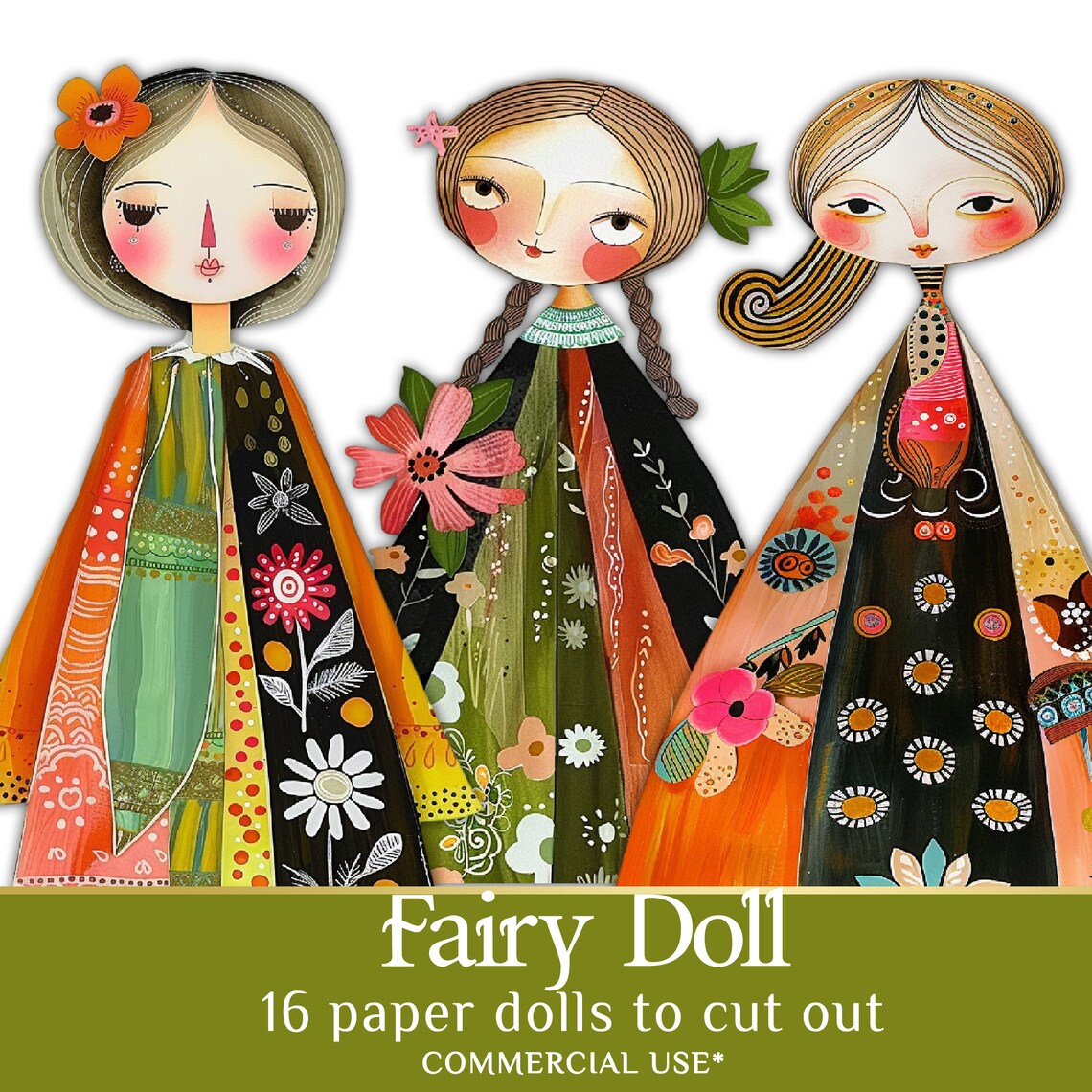 Digital Paper Doll Ephemera: Perfect for Junk Journal Supplies, Doll ...