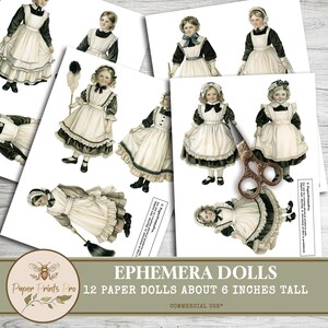 Vintage Printable Paper Dolls - Ephemera Dolls Victorian Housekeepers ...