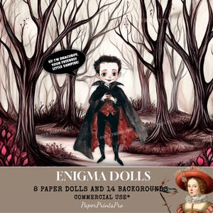 Printable Paper Dolls – Enigma Collection of Magical Cut-outs With ...