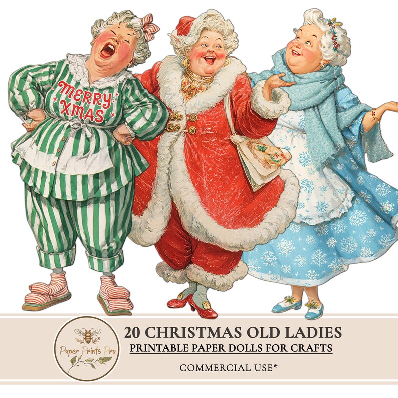 Funny Old Ladies Pictures, Cartoon Old Lady, Christmas Winter Printable ...