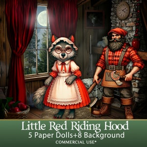 Paper Dolls : Little Red Riding Hood. Collection of Dolls From the ...