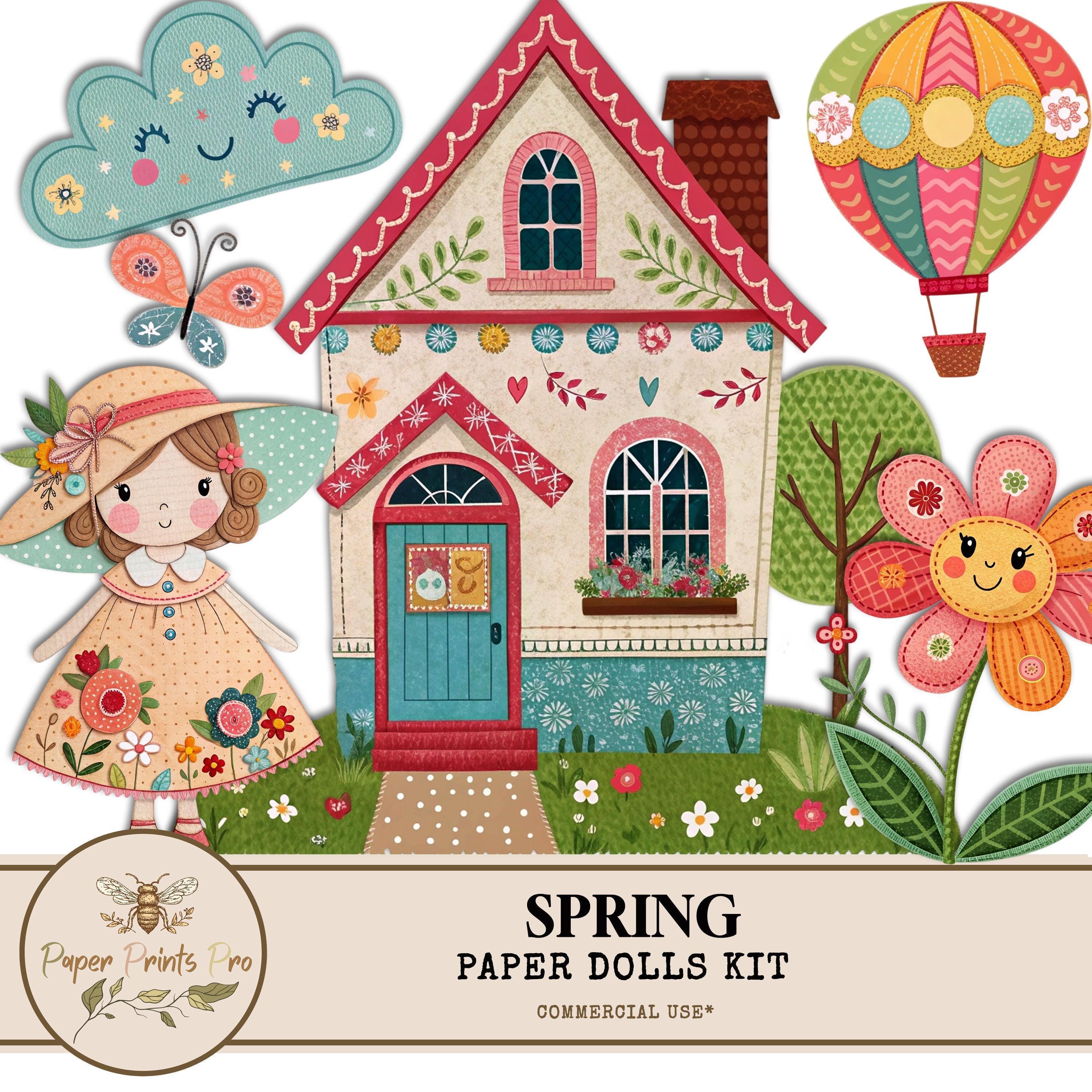 Paper Dolls Spring Kit – Printable DIY Cutouts for Journals ...