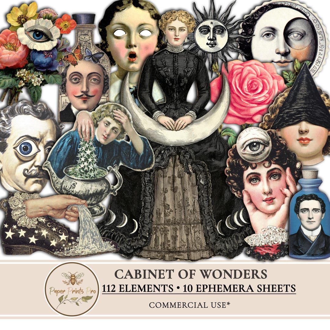 Ephemera Victorian Oddities Pack. Weird Vintage Ephemera Curiosa ...