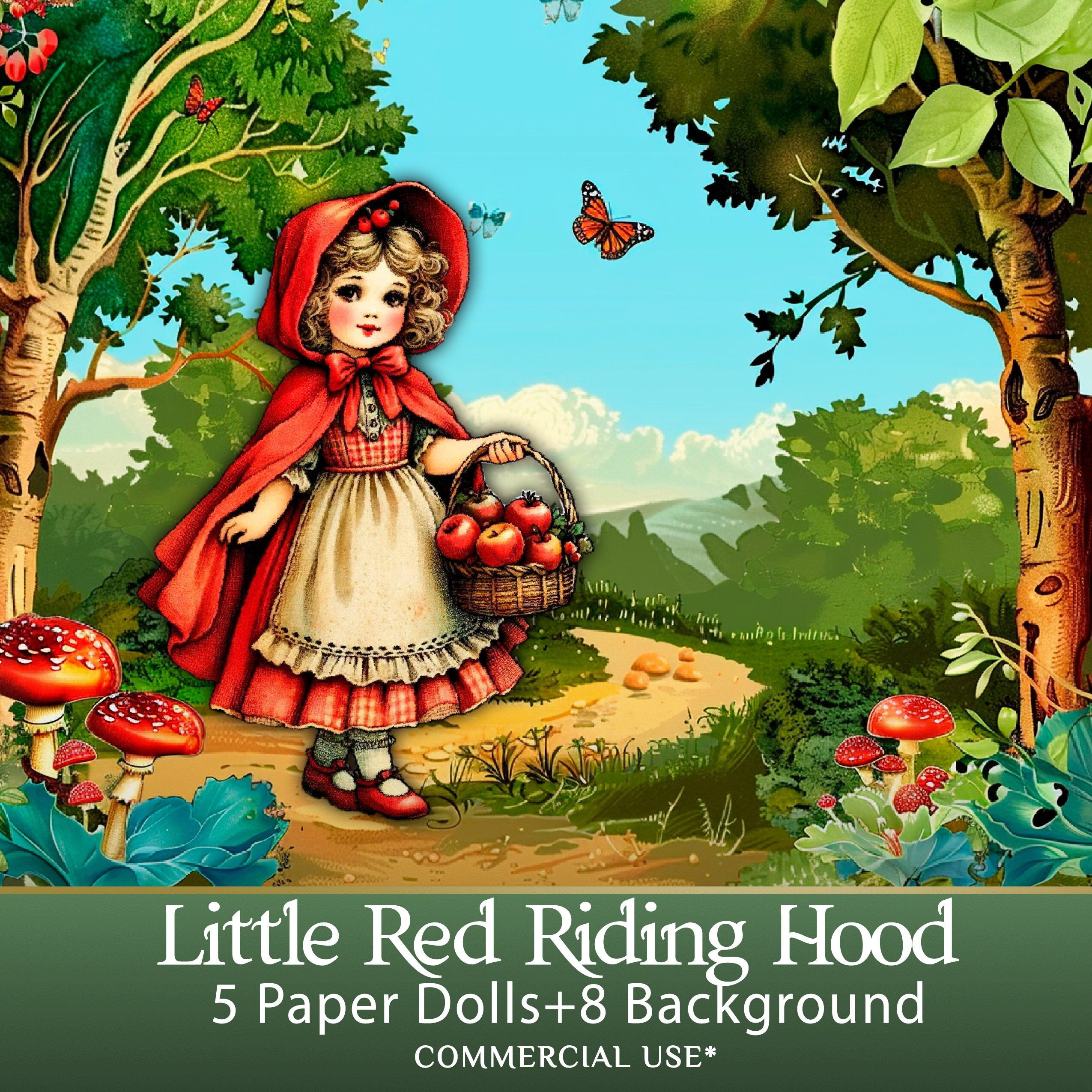 Paper Dolls : Little Red Riding Hood. Collection of Dolls From the ...