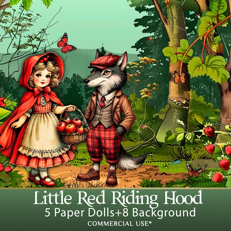 Paper Dolls : Little Red Riding Hood. Collection of Dolls From the ...