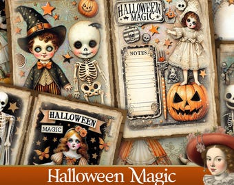 13 Scary Halloween Paper Dolls – Vintage-inspired Printable Spooky ...