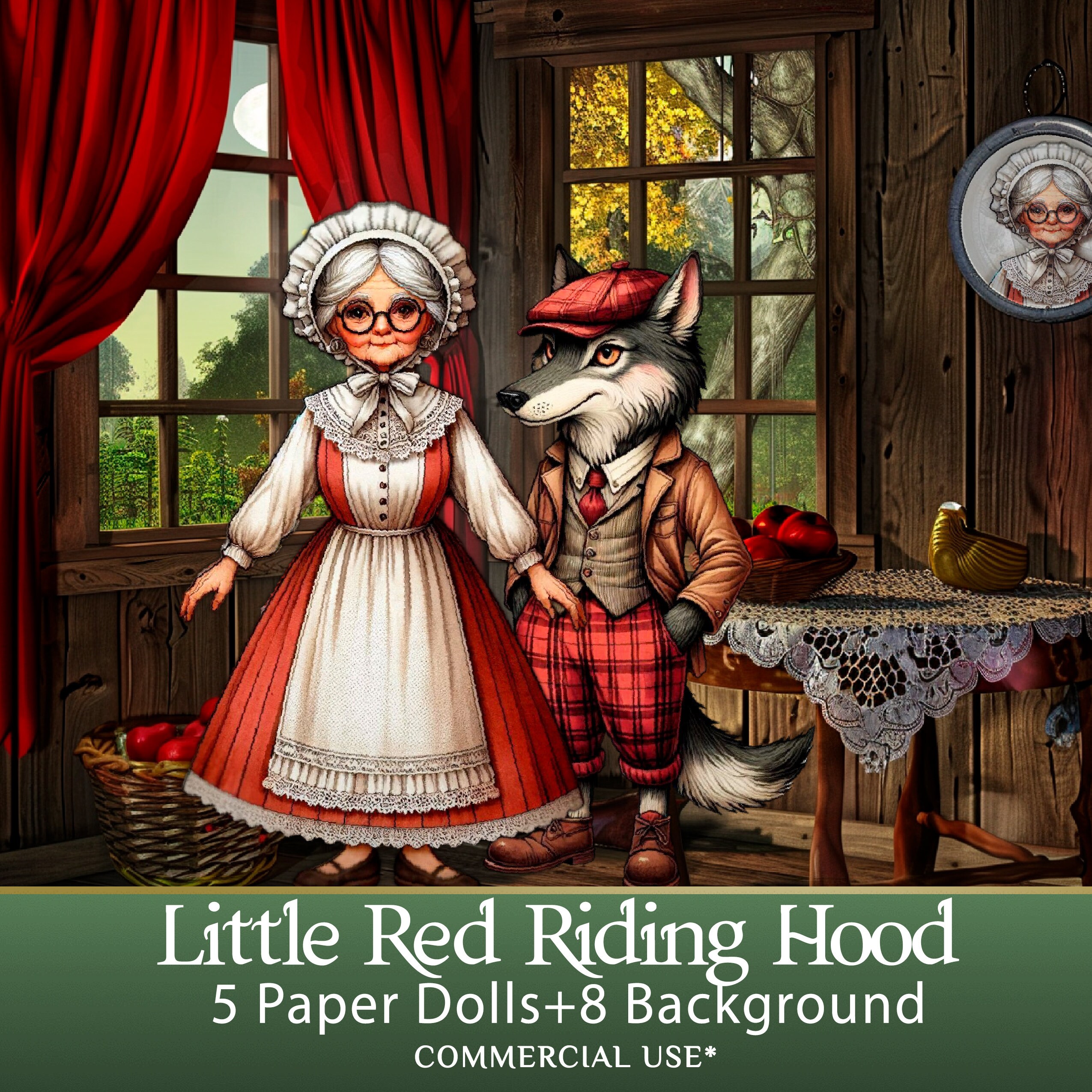 Paper Dolls : Little Red Riding Hood. Collection of Dolls From the ...