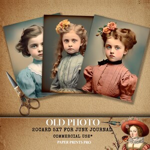 Vintage Photo Cards Collection Ephemera – 20 Printable Junk Journal ...