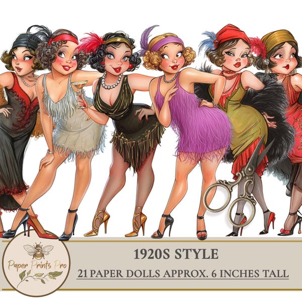 Flapper Doll - Etsy