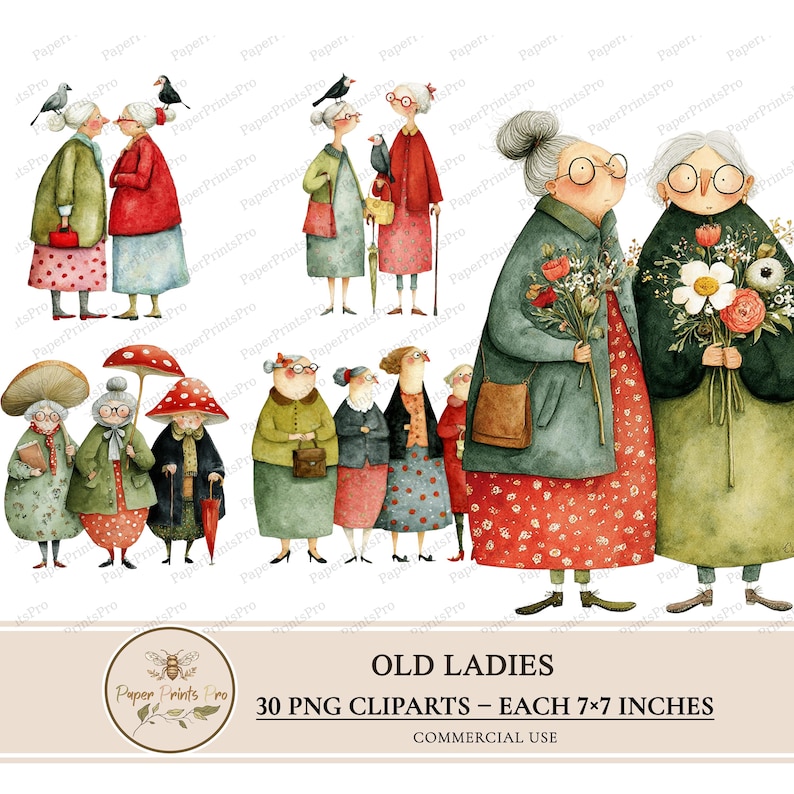Funny Old Ladies Pictures PNG Clipart, Cartoon Old Lady, 3 Friends by ...