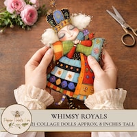 Collage Paper Doll Sticker Set #2 Mixed Media Paper Dolls Stickers ...