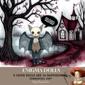 Printable Paper Dolls – Enigma Collection of Magical Cut-outs With ...