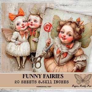 Funny Fairies - 20 Whimsical Digital Pages Featuring Playful Fairies ...