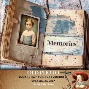 Vintage Photo Cards Collection Ephemera – 20 Printable Junk Journal ...