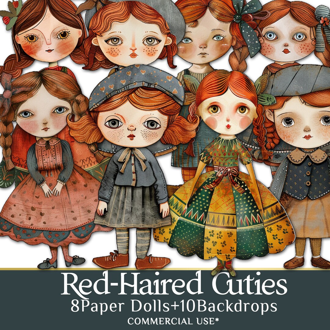Paper Dolls Set for Puppet Theater - Fun and Easy Cut-out - Etsy