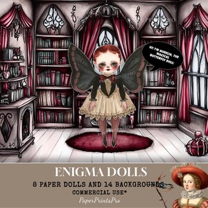Printable Paper Dolls – Enigma Collection of Magical Cut-outs With ...