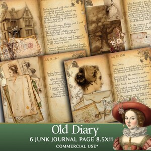 Vintage Diary Junk Journal KIT - Perfect for Creating Unique and ...