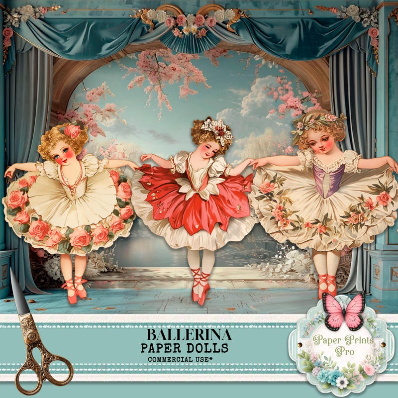 Vintage Paper Dolls - Etsy