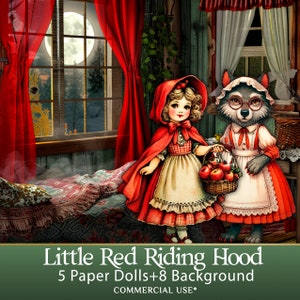 Paper Dolls : Little Red Riding Hood. Collection of Dolls From the ...