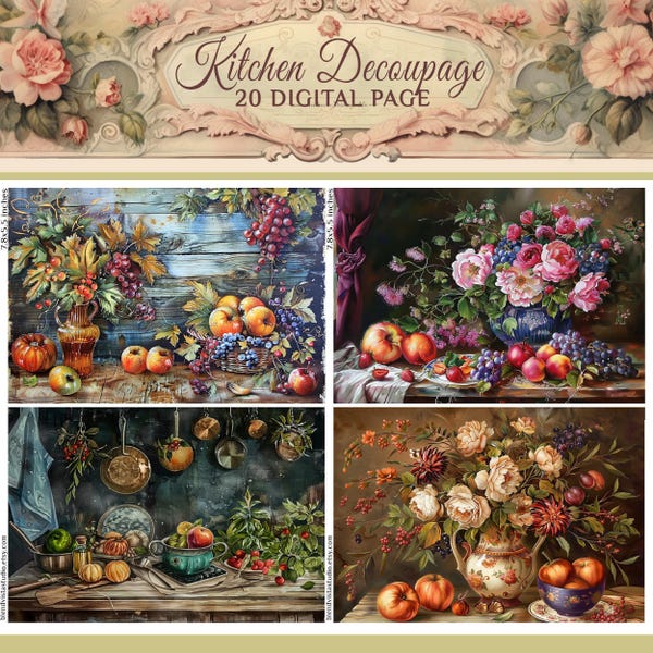 Decoupage Papers - Etsy