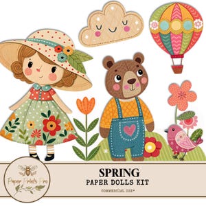 Paper Dolls Spring Kit – Printable DIY Cutouts for Journals ...