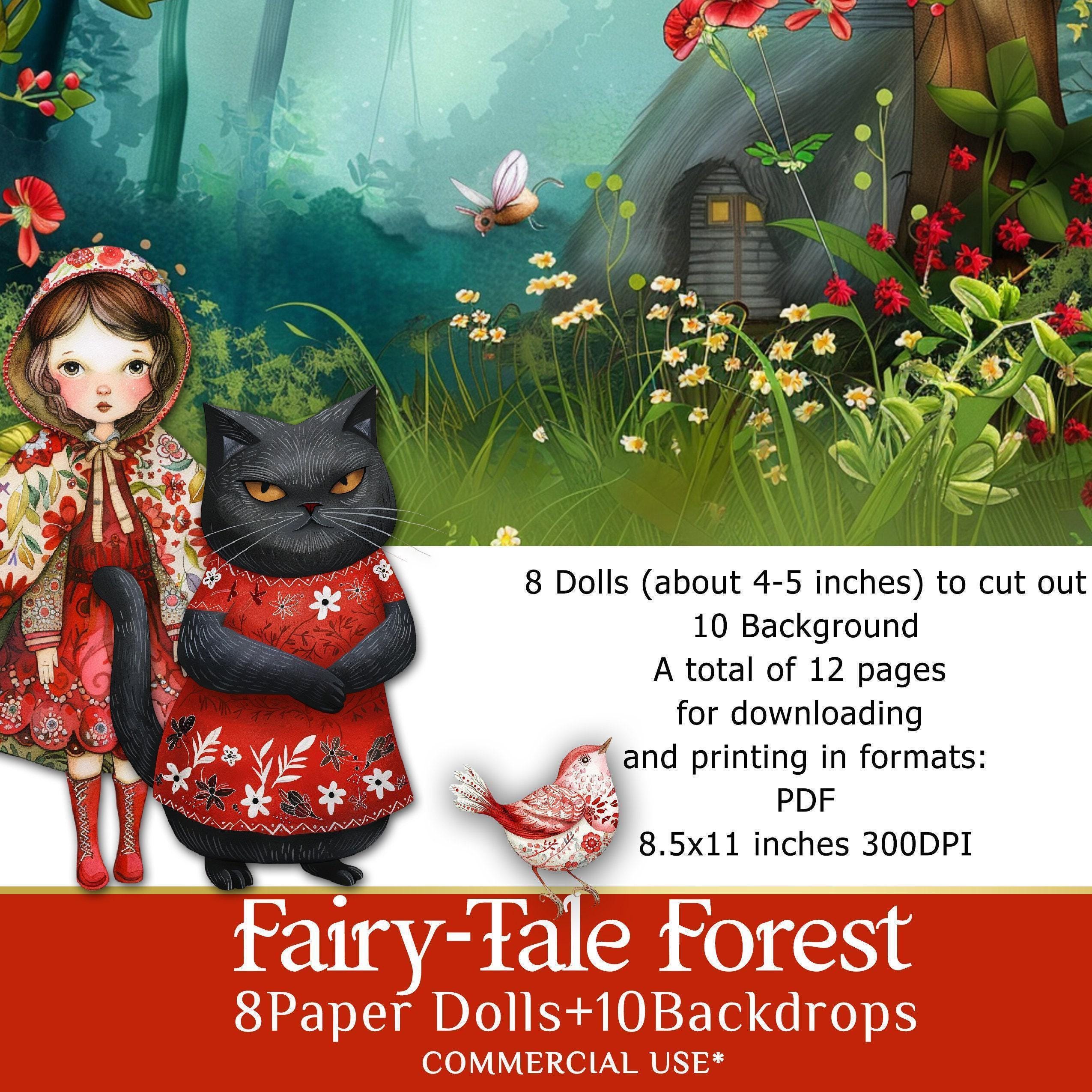 Digital Paper Doll Set - Instant Fun for Puppet Theater Andfor Junk ...