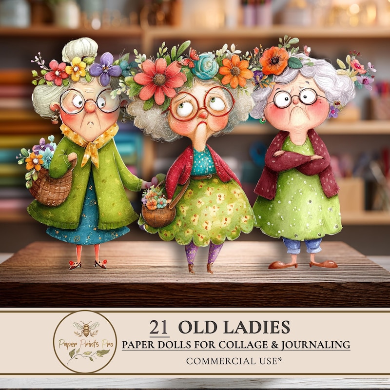 Funny Old Ladies Pictures - Etsy