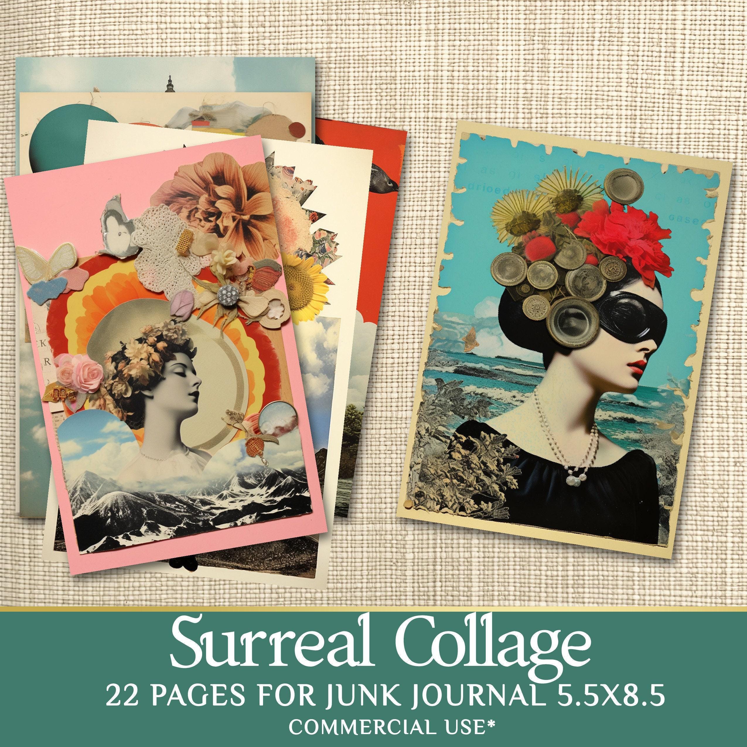 Digital Collage Sheets: Mixed Media Art for Junk Journals and ...