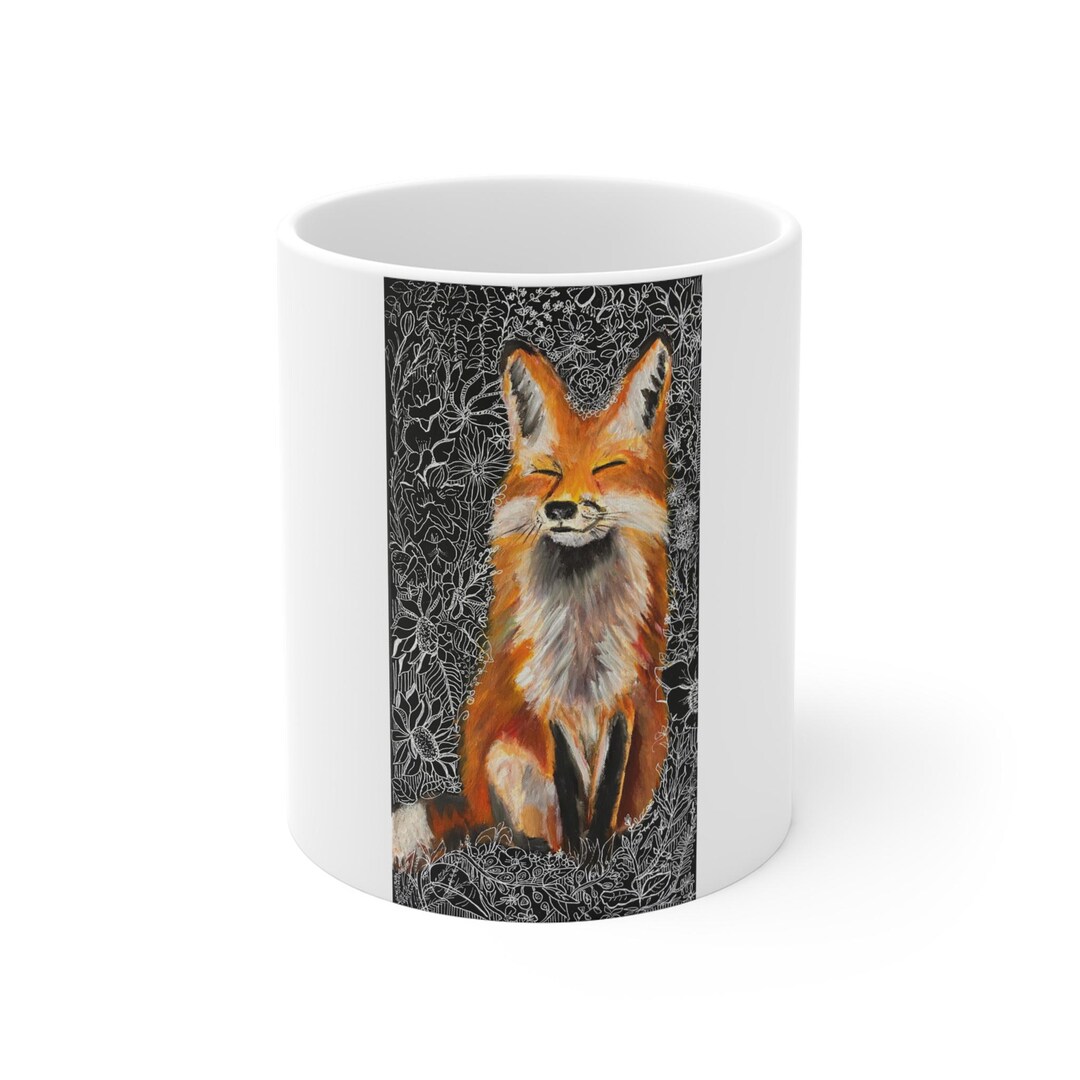 Sweet Fox on a Mug - Etsy