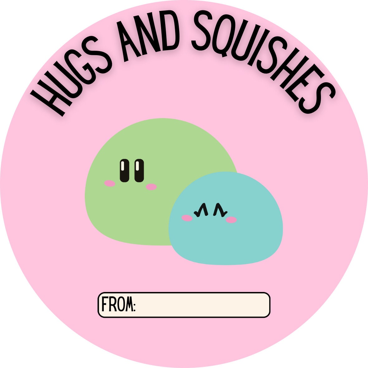 Squish Printable Valentines Kids / Cute Printable Valentine - Etsy