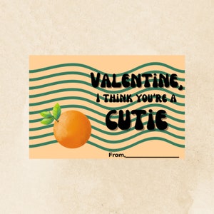 I Think You’re a Cutie Printable Valentine for Kids - Etsy