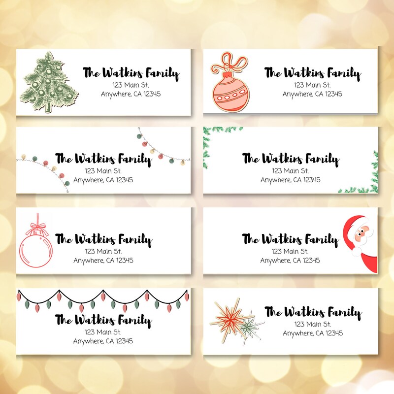 Family Address Labels - Etsy