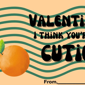 I Think You’re a Cutie Printable Valentine for Kids - Etsy