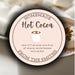 Custom Hot Chocolate Drink Mix Watercolor Label: Personalized Mason Jar ...