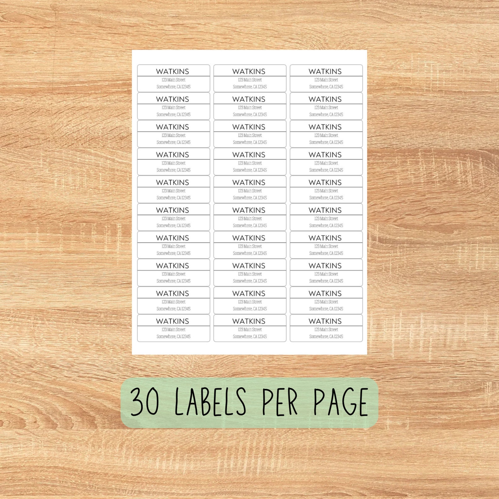 Personalized Minimalist Return Address Stickers for Envelopes: Custom ...