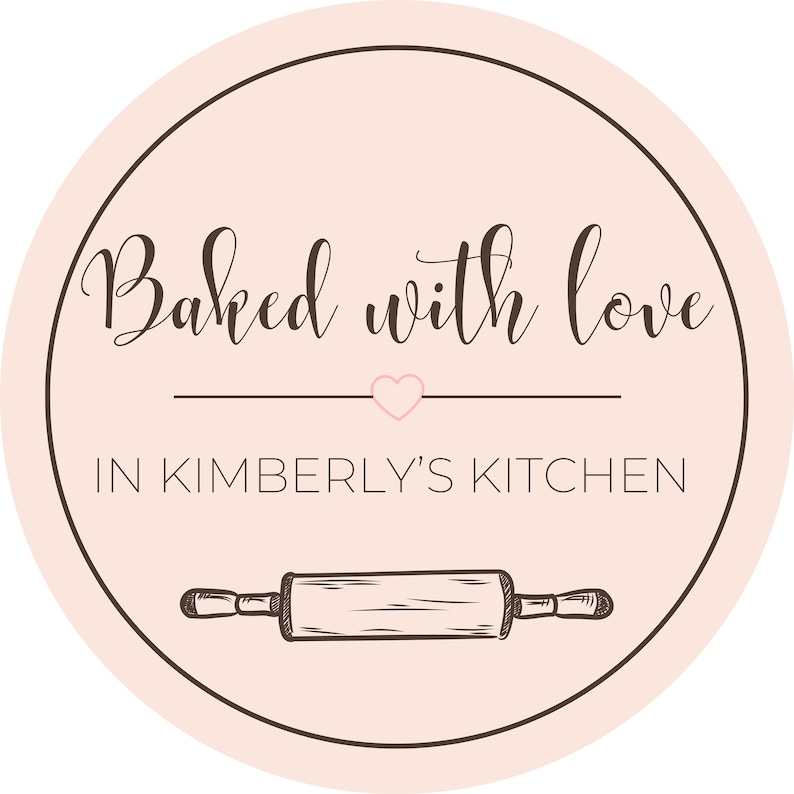 Custom Baking Sticker / Custom Kitchen Label / Custom Baked - Etsy